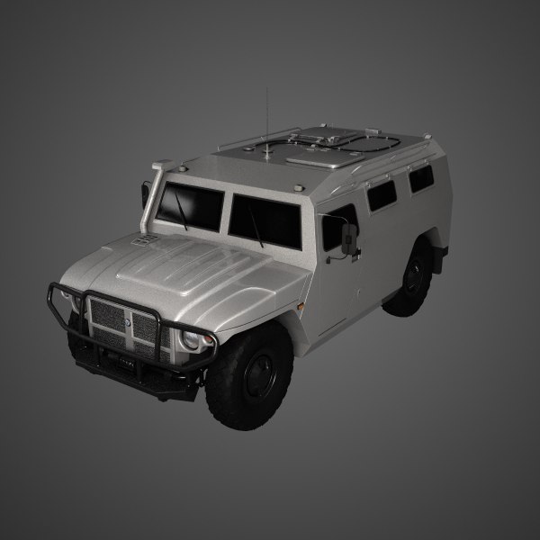 free gaz tigr 3d model