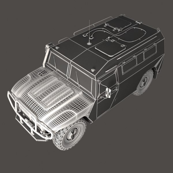 free gaz tigr 3d model
