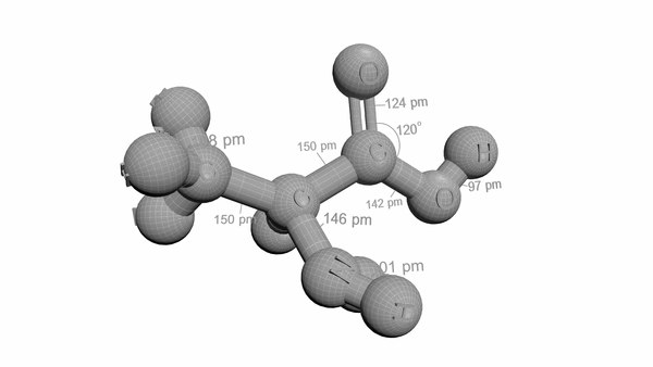 3D model c3h7no2 molecule alanine - TurboSquid 1421056
