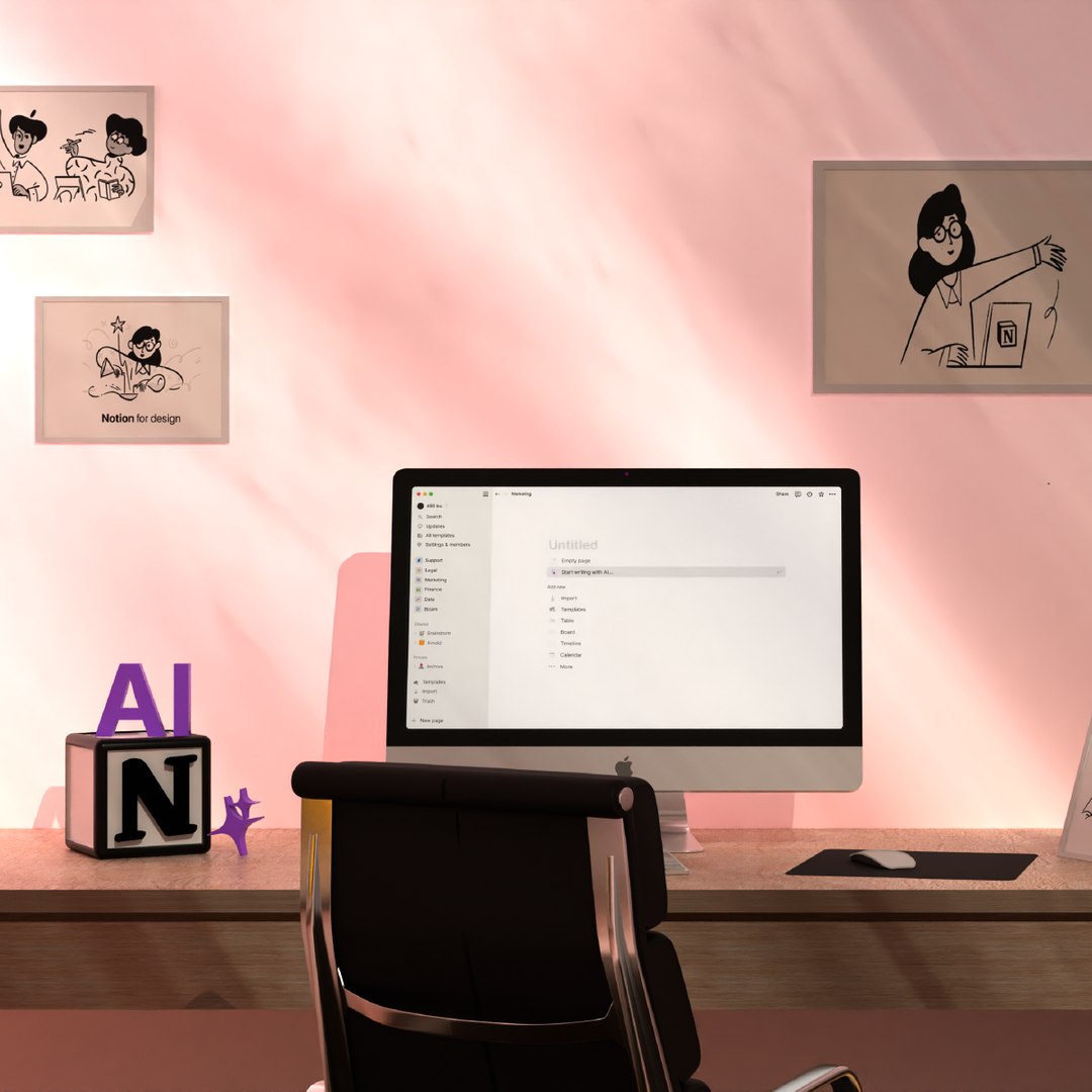 Notion Office 3D Model - TurboSquid 2285667