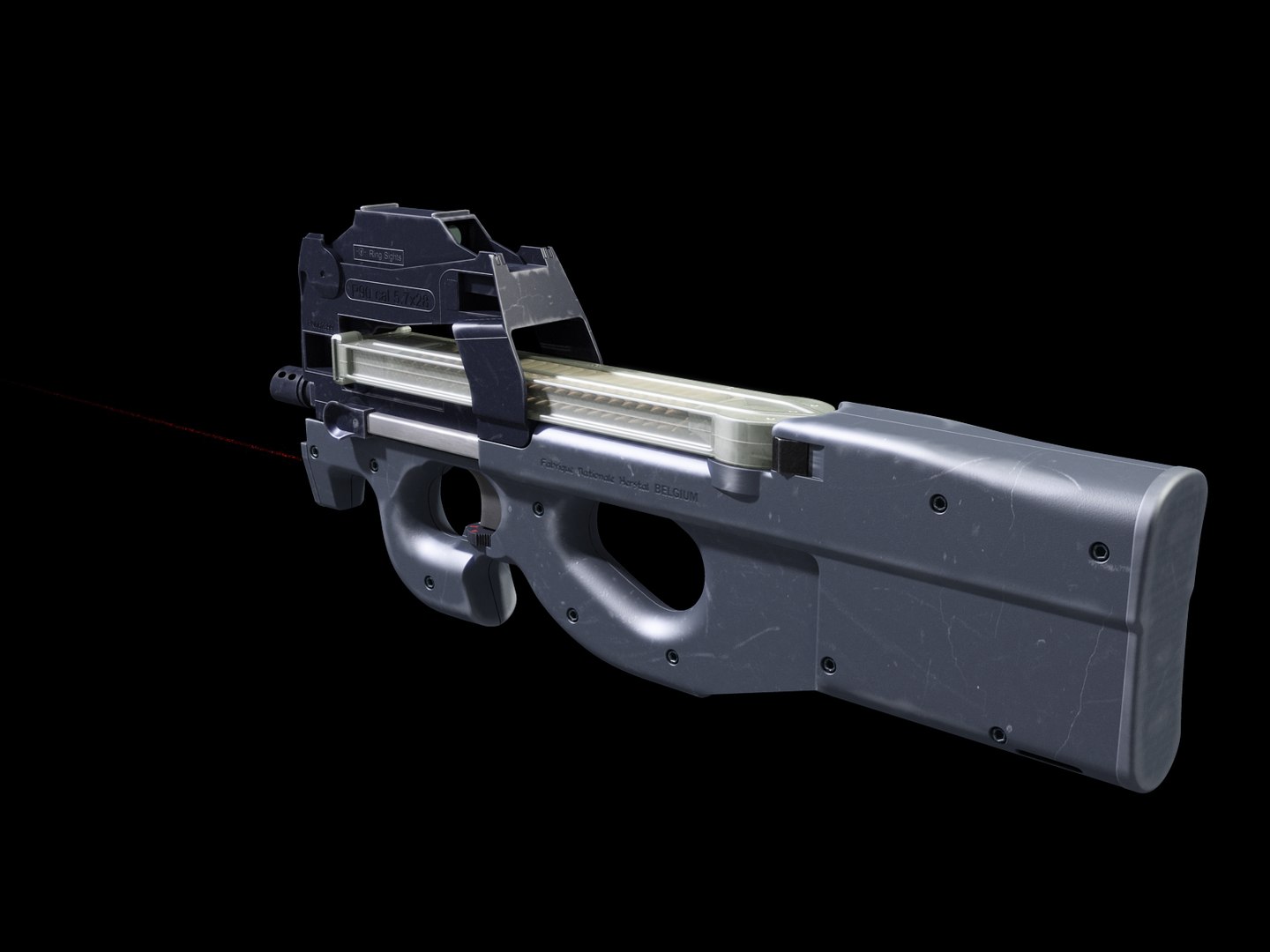 Fn P90 3d Model