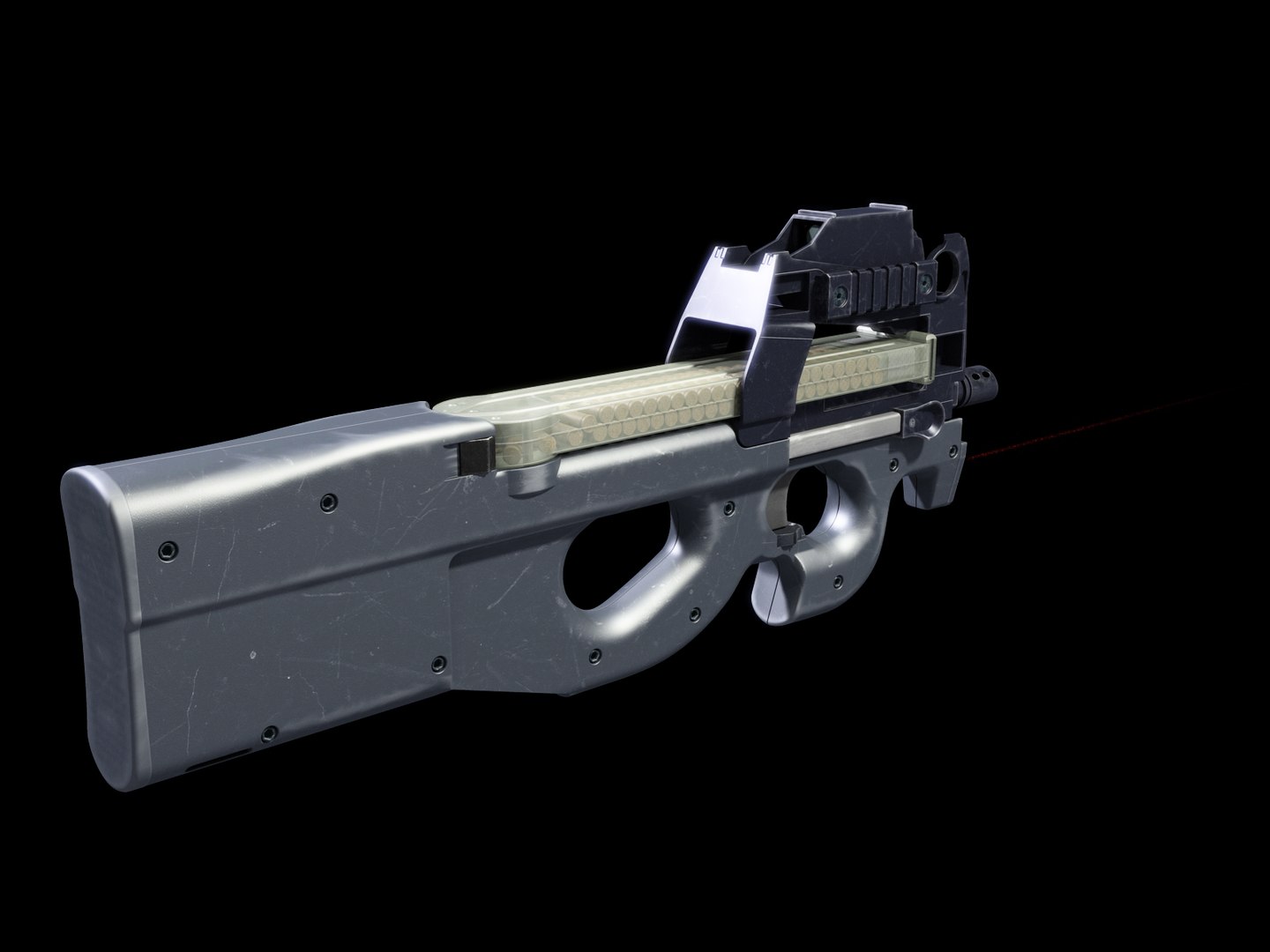 Fn P90 3d Model