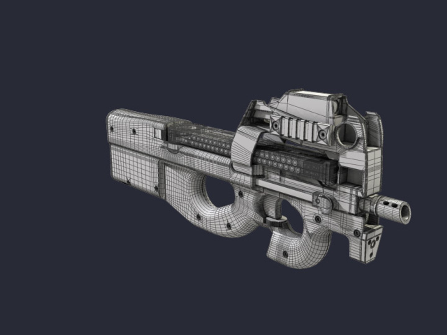 Fn P90 3d Model