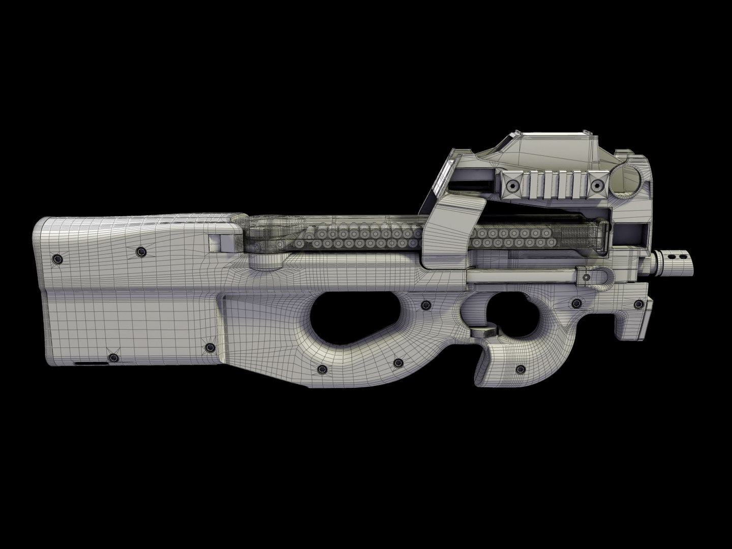 Fn P90 3d Model