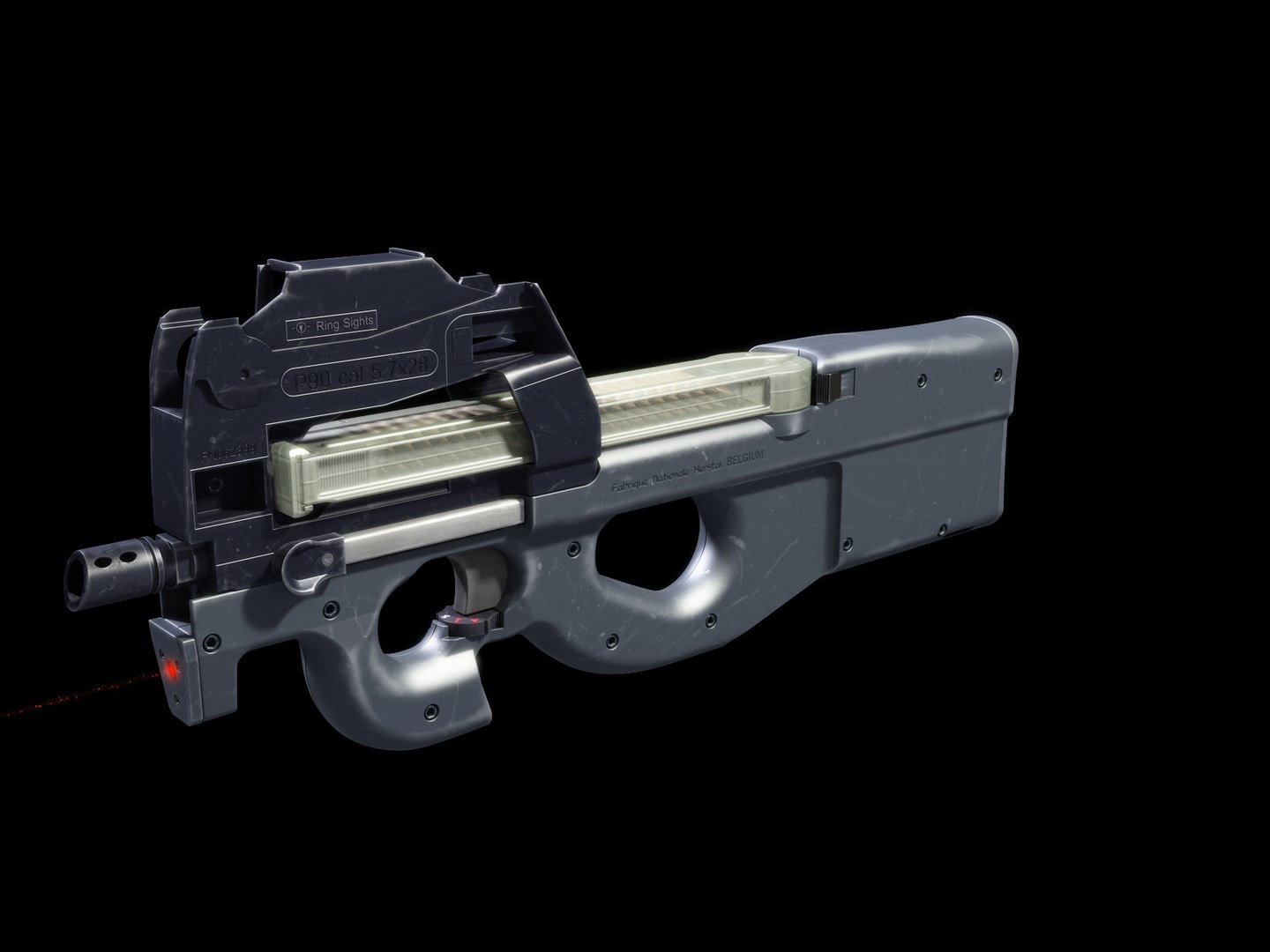 Fn P90 3d Model