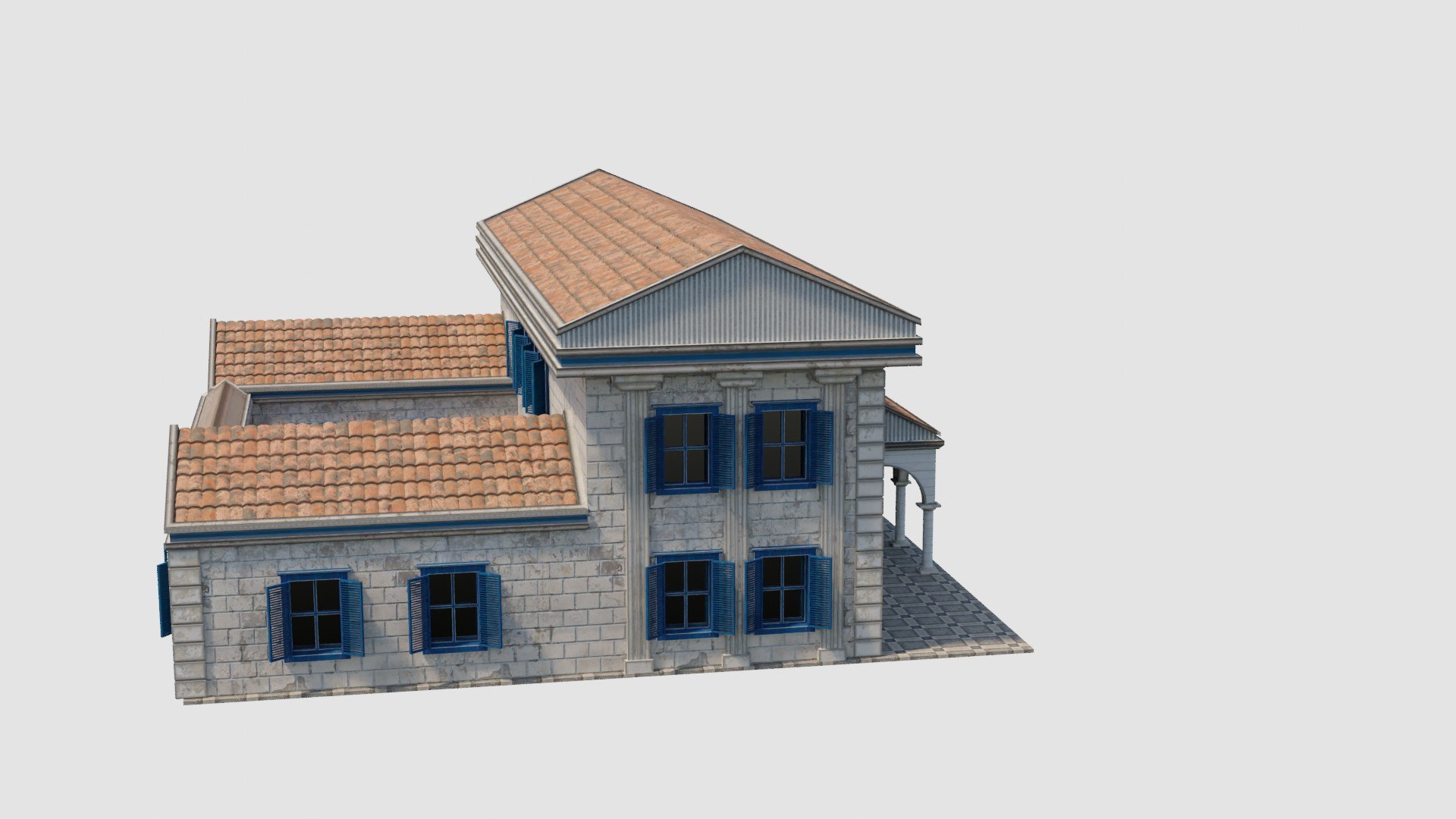 3D Ancient Roman House 03 Model - TurboSquid 2189762