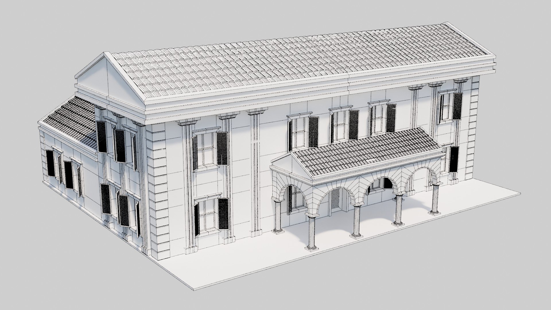 3D Ancient Roman House 03 Model - TurboSquid 2189762
