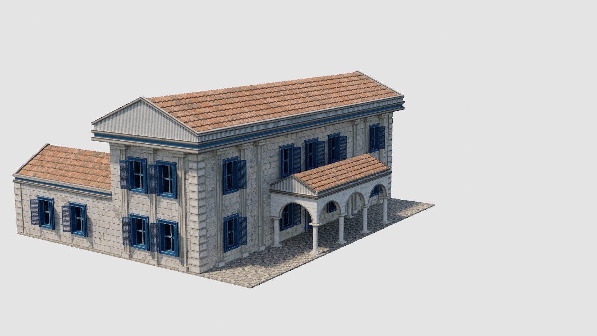 3D Ancient Roman House 03 Model - TurboSquid 2189762