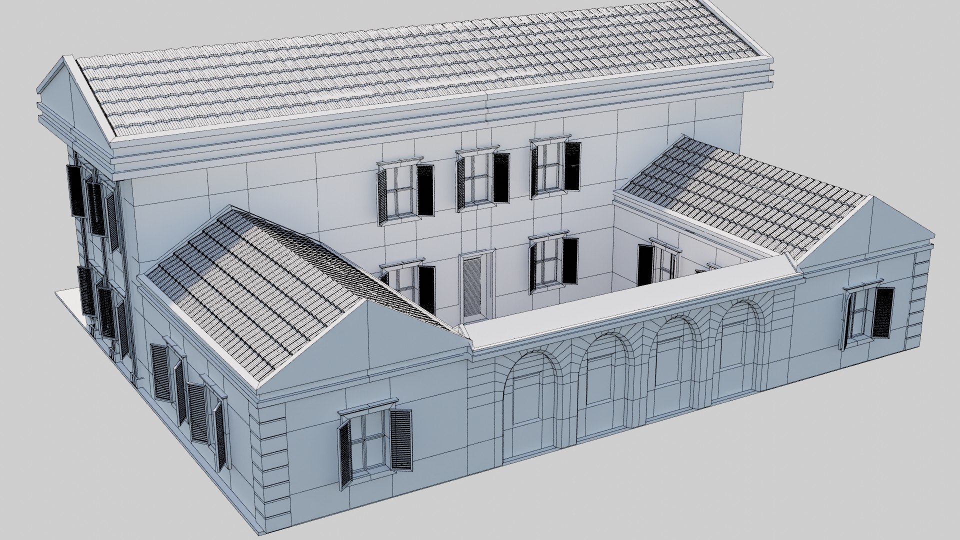 3D Ancient Roman House 03 Model - TurboSquid 2189762