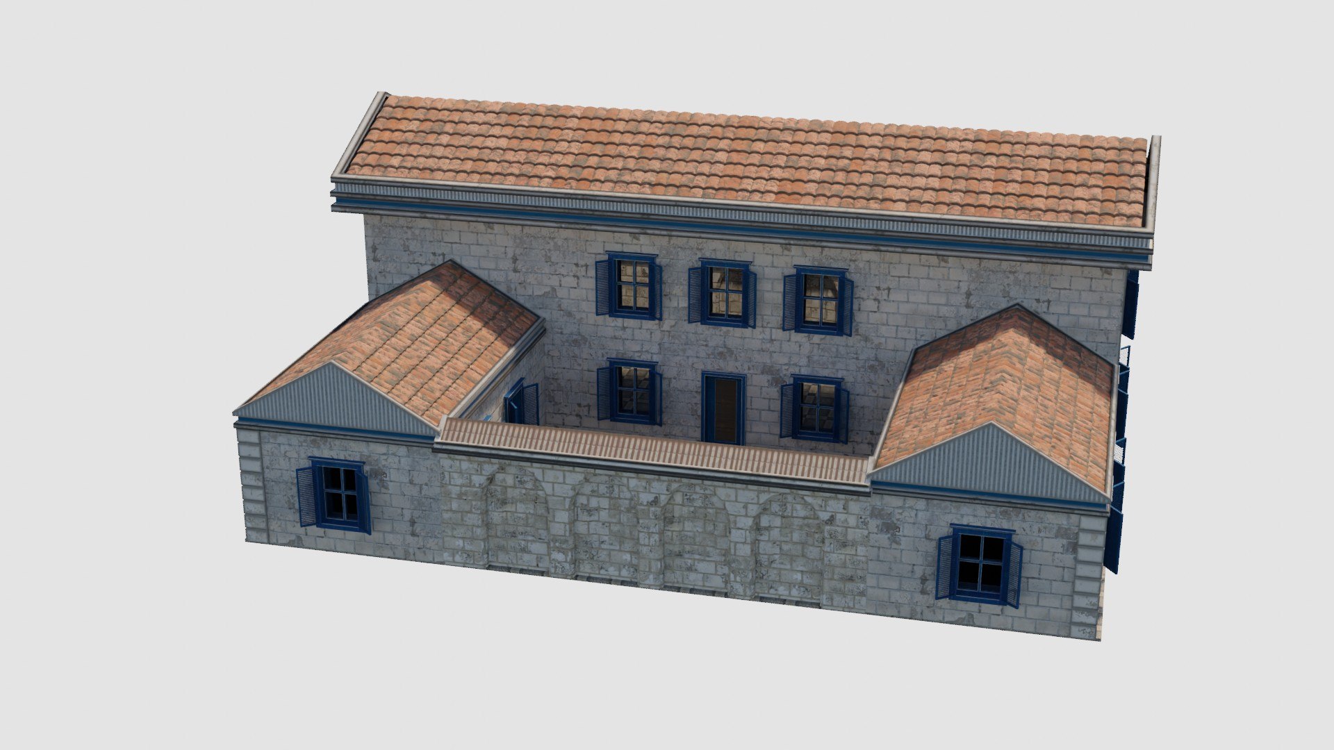 3D Ancient Roman House 03 Model - TurboSquid 2189762