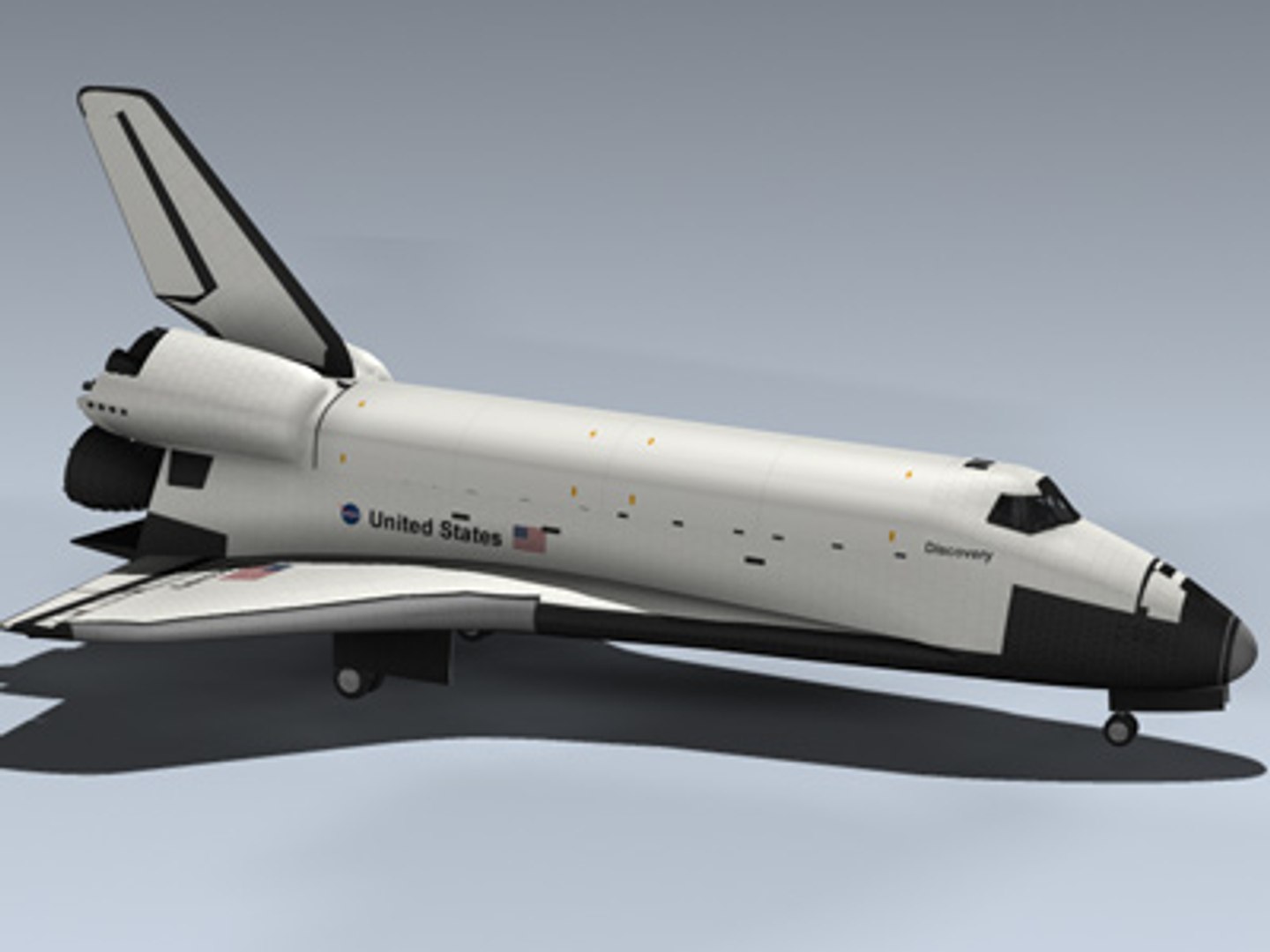 3d Space Shuttle Discovery Model
