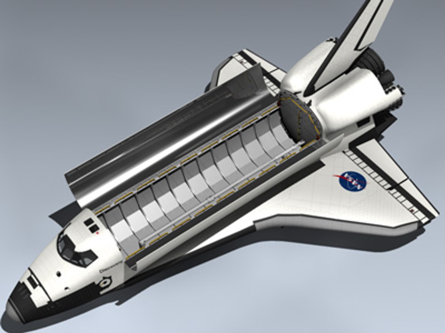 3d Space Shuttle Discovery Model