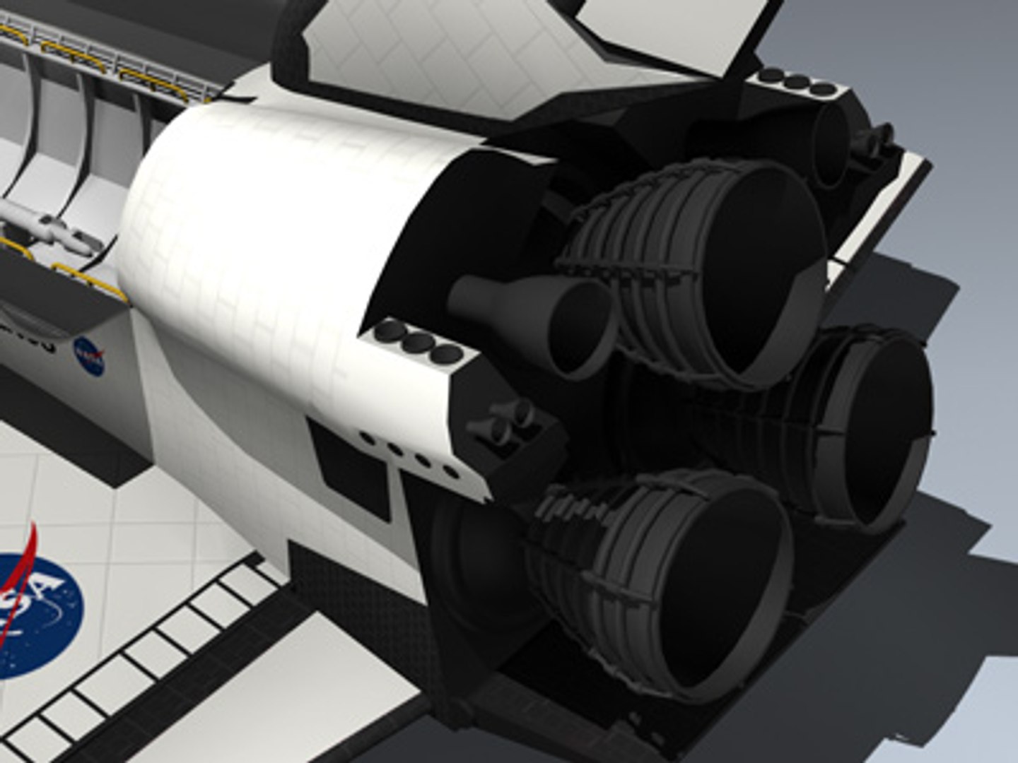 3d Space Shuttle Discovery Model