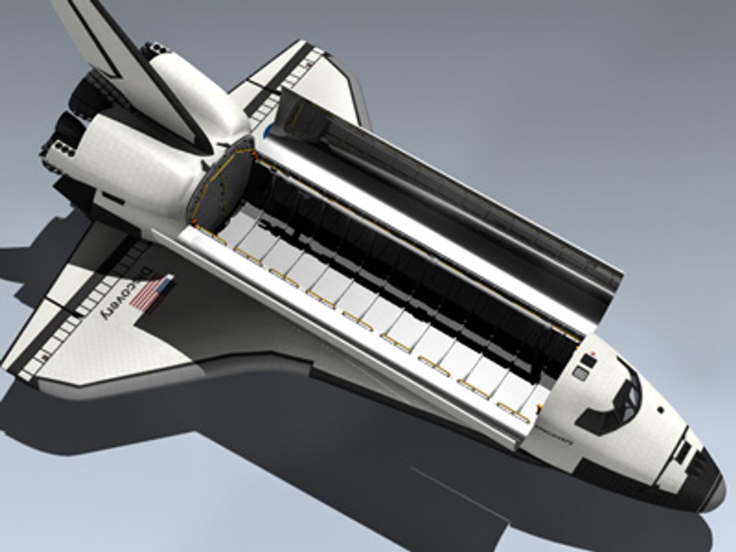3d Space Shuttle Discovery Model