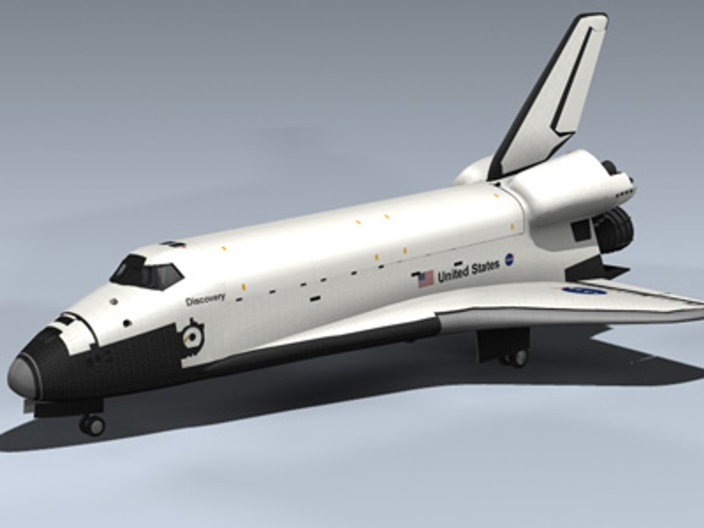3d Space Shuttle Discovery Model