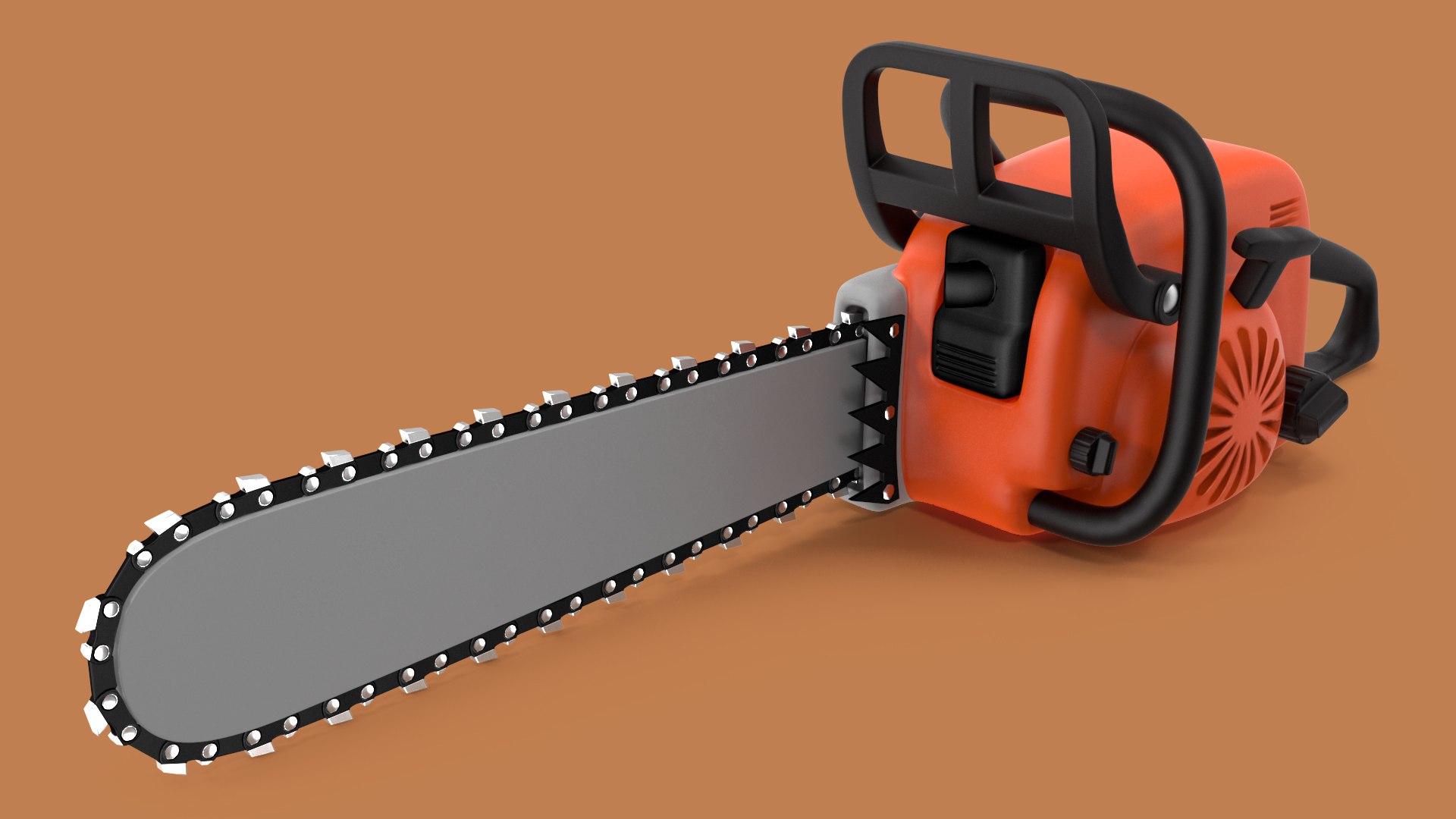 3D Cartoon Chainsaw - TurboSquid 1803829