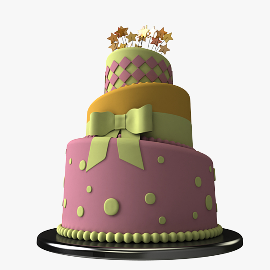 3ds stylized cake