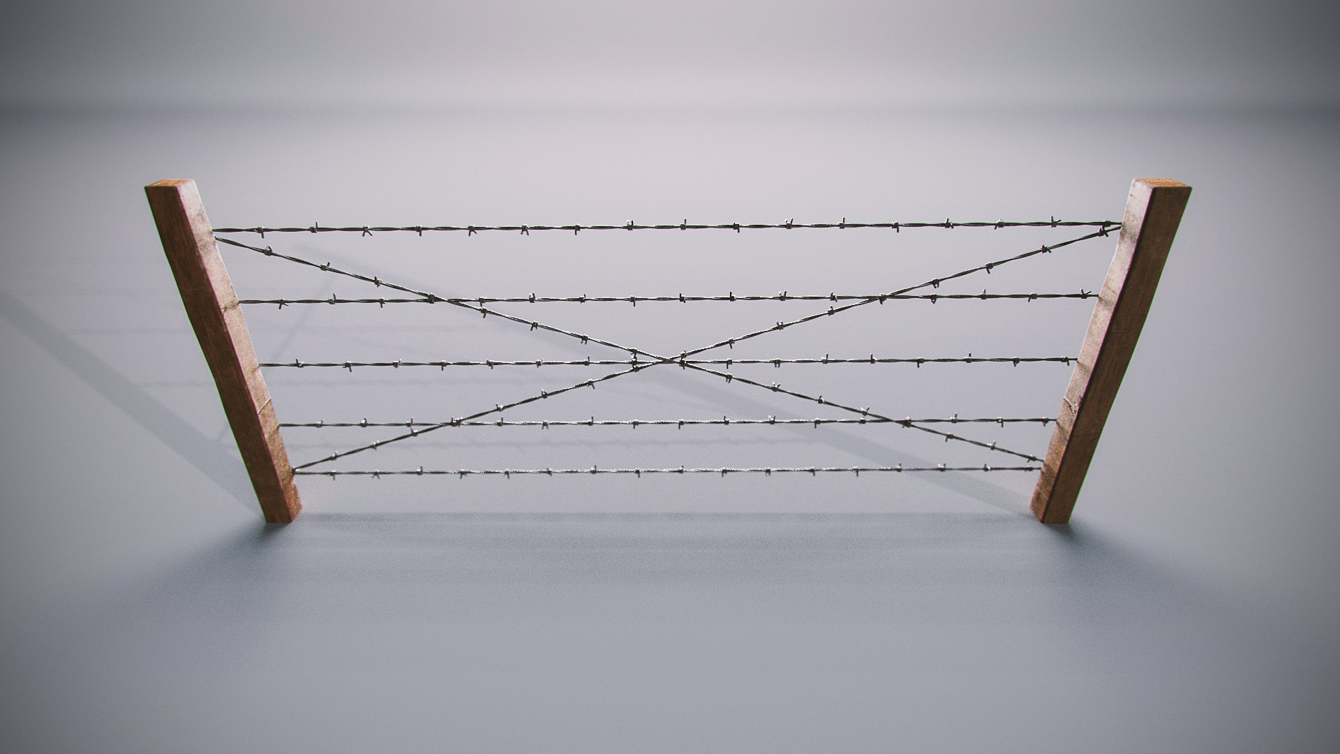Barbed Wire Set 3D Model - TurboSquid 1970072