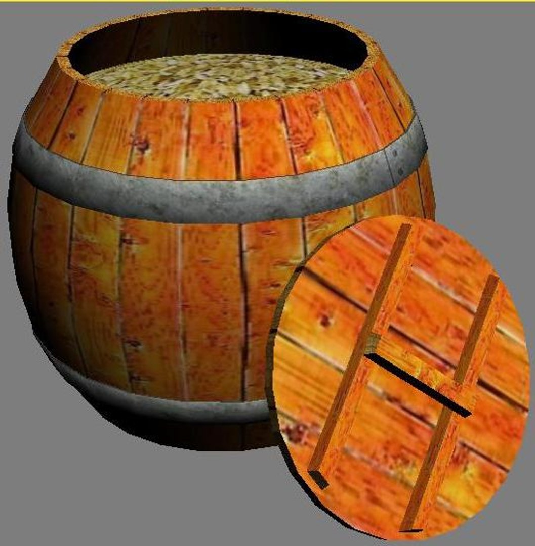 Wooden Barrel 3D Model - TurboSquid 678354
