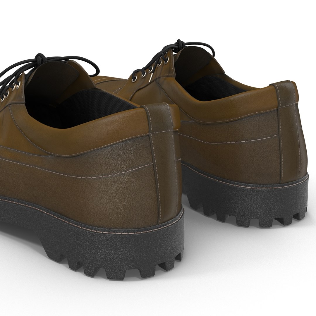 3d Model Men Boots Modeled
