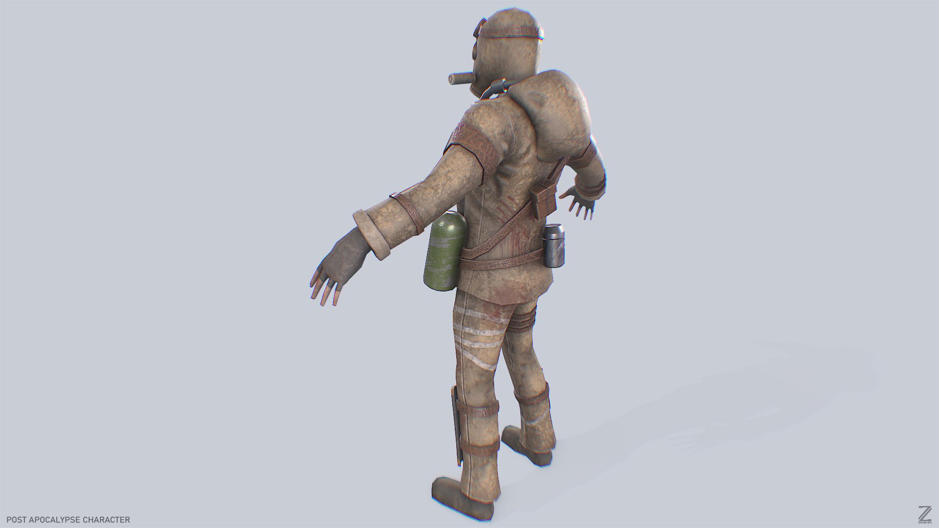 3D Model Post Apocalypse Character Collection - TurboSquid 2233080