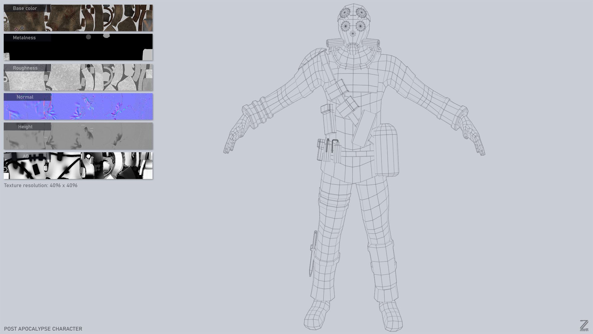 3D Model Post Apocalypse Character Collection - TurboSquid 2233080