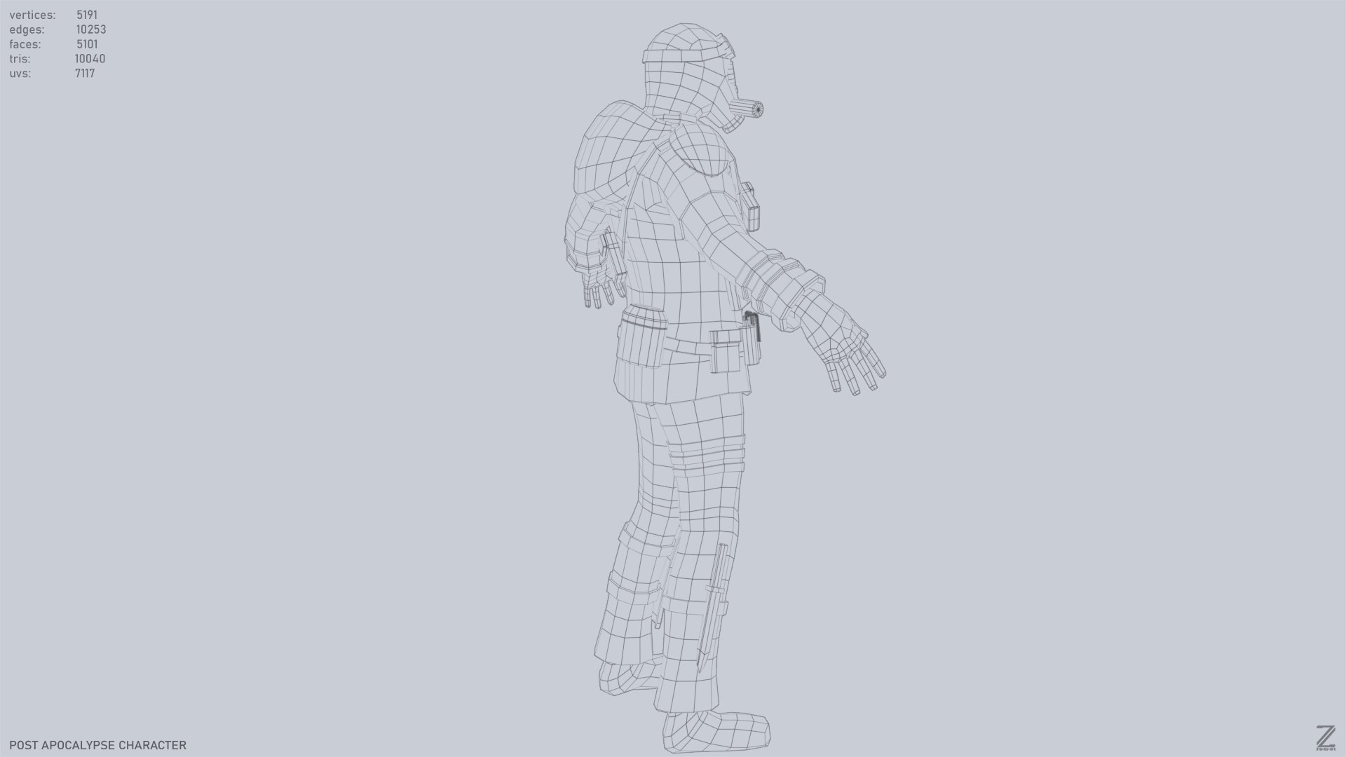 3D Model Post Apocalypse Character Collection - TurboSquid 2233080