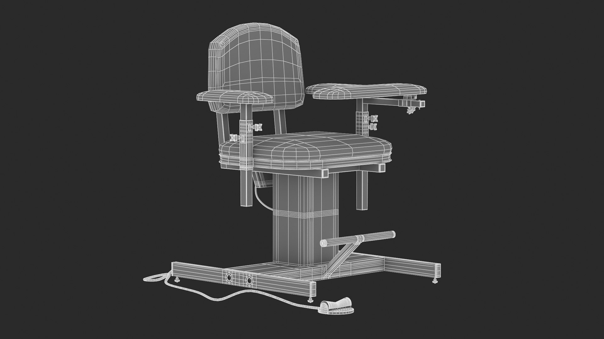 3D Medical Blood Drawing Chair PBR Realistic Model - TurboSquid 2020637