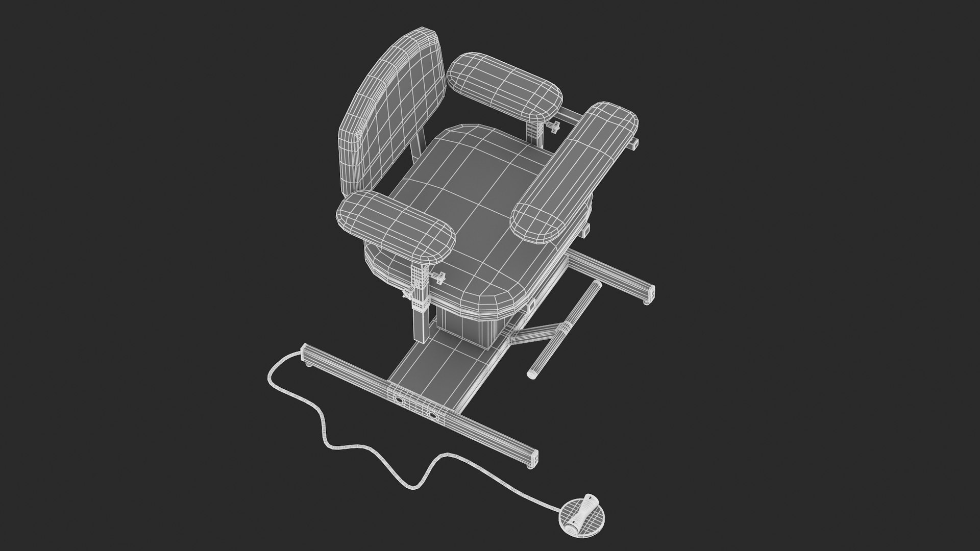 3D Medical Blood Drawing Chair PBR Realistic Model - TurboSquid 2020637