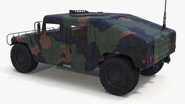 3D модель Военный внедорожник Humvee - TurboSquid 2307251