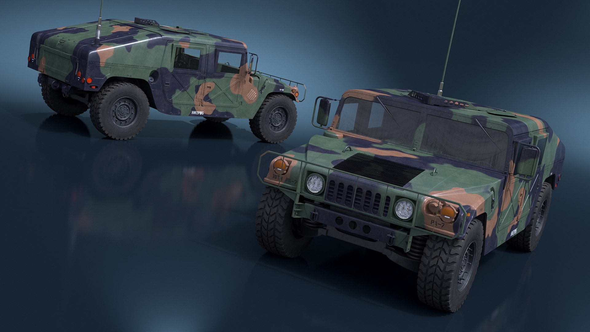 3D Military Off Road Utility Vehicle Humvee - TurboSquid 2307251