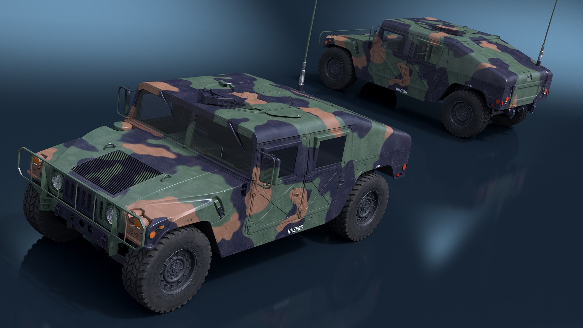 3D Military Off Road Utility Vehicle Humvee - TurboSquid 2307251