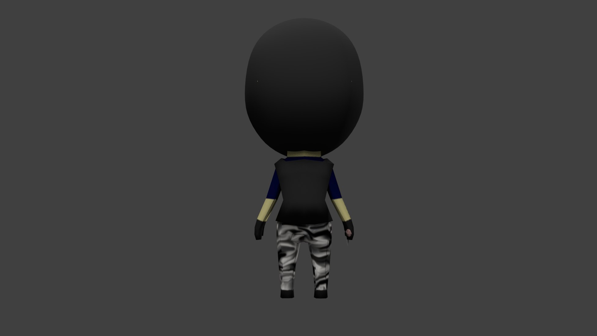 3d Chibi Terrorist Model