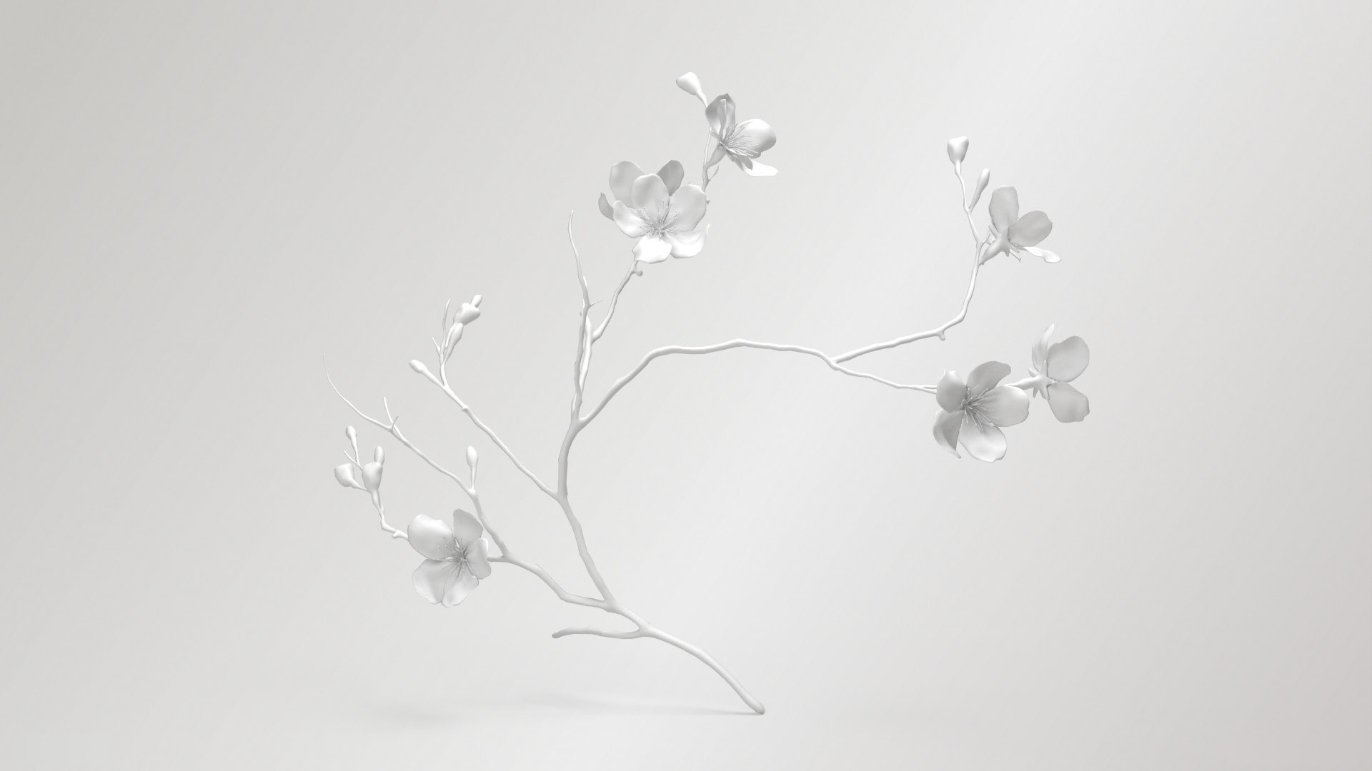 Sakura Branch 3D Model - TurboSquid 2262591