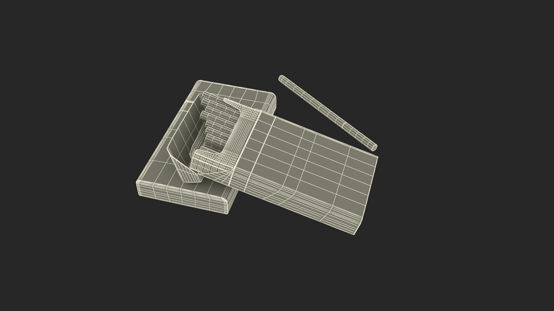 Cigarettes Davidoff White Super Slim Unpacked 3D - TurboSquid 2281779