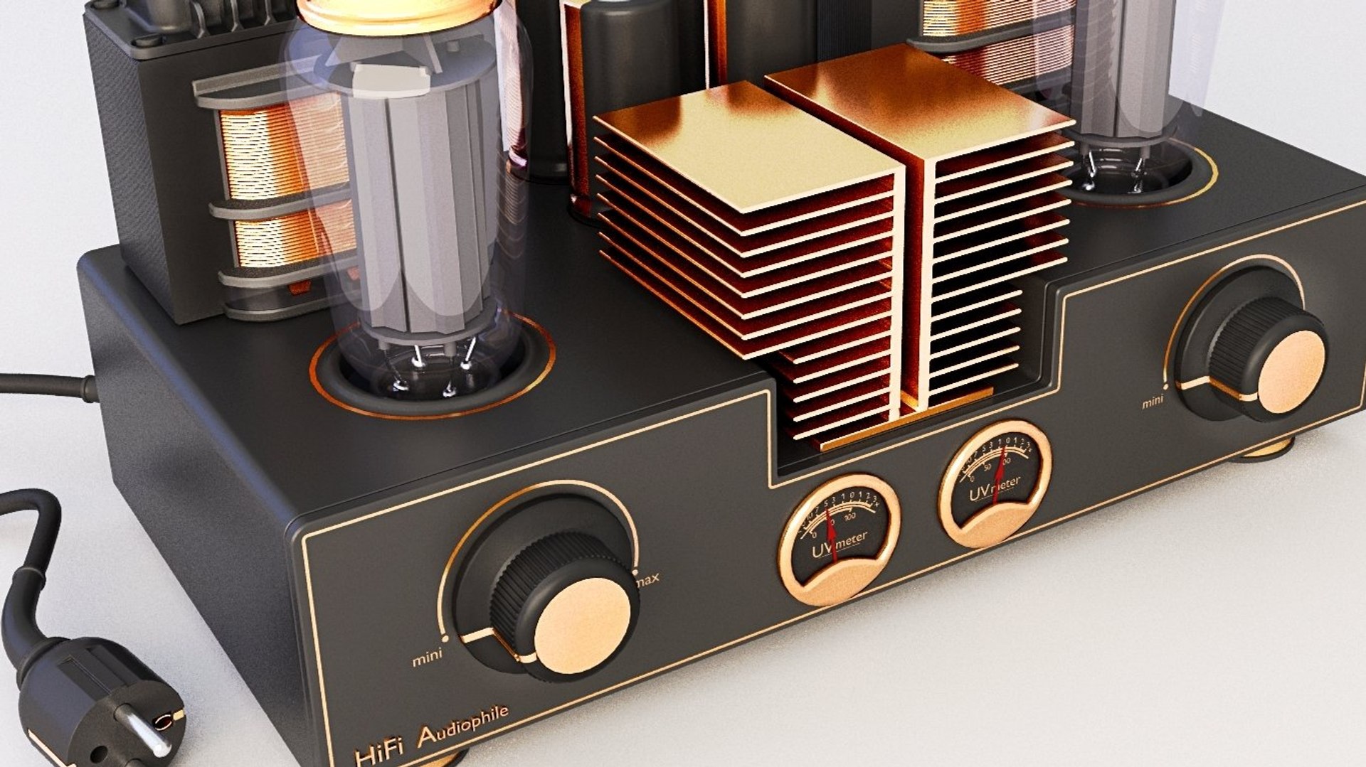 Amplifier tube model - TurboSquid 1523995