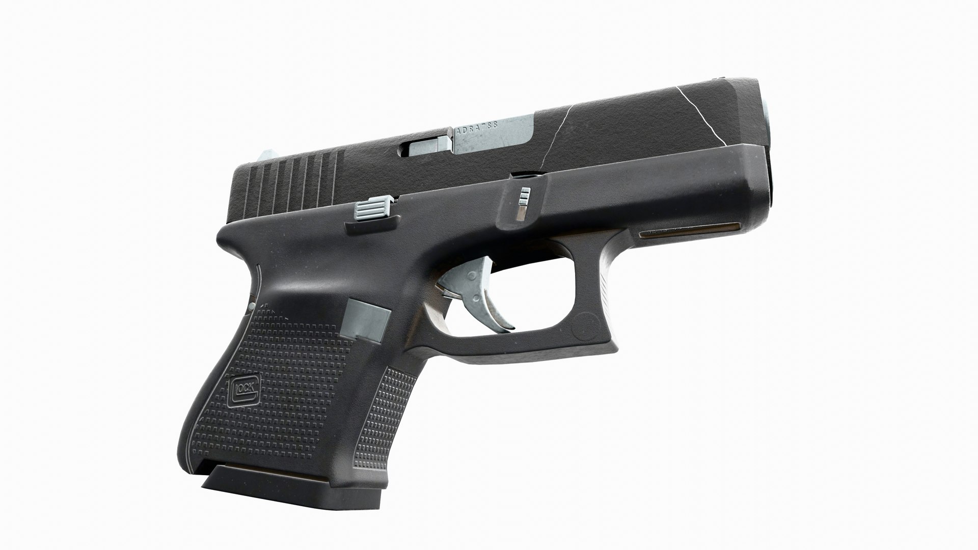 3D Glock 26 Pistol Rigged Game Ready - TurboSquid 2411999