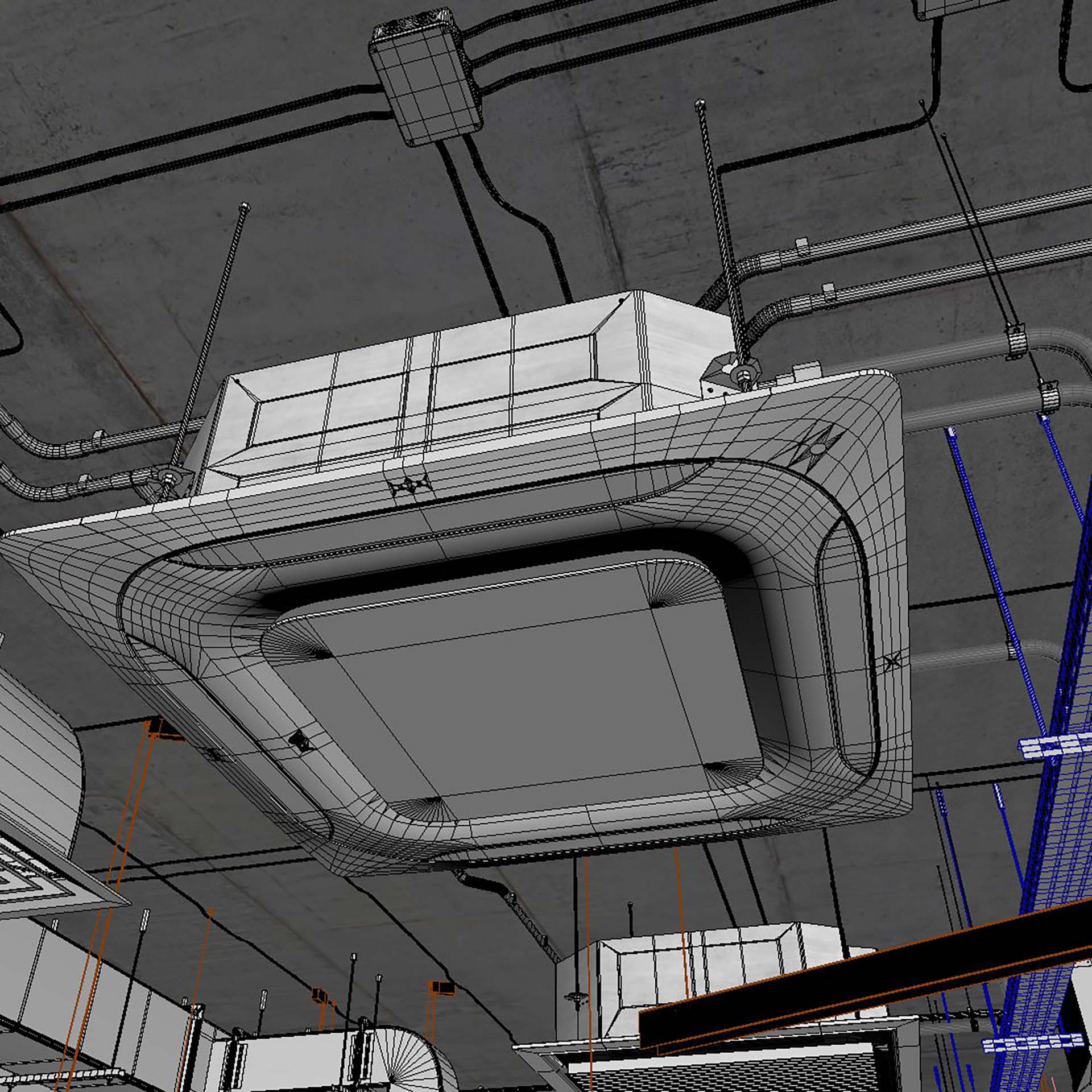 Ceiling ventilation 3D model - TurboSquid 1687015