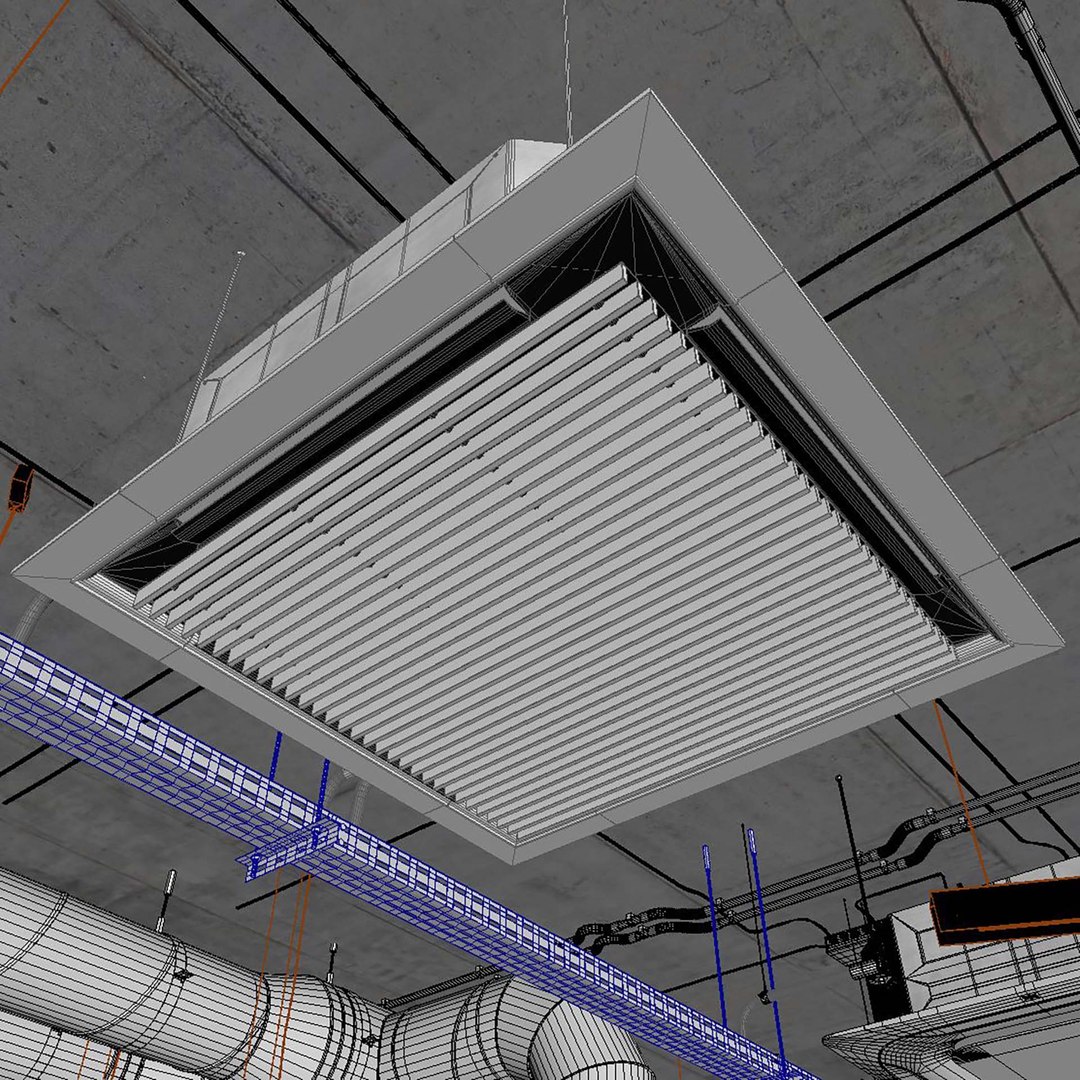 Ceiling Ventilation 3D Model - TurboSquid 1687015