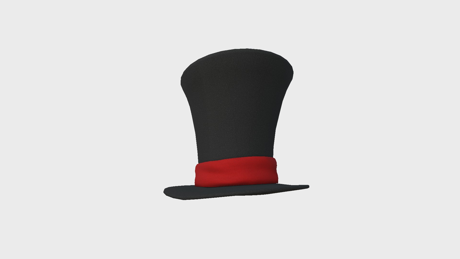 3D Top Hat 01 Black Red - Character Fashion Design - TurboSquid 1815599