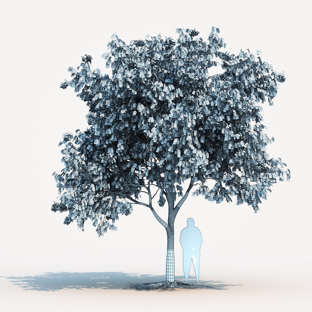 3d Flower Tree Model