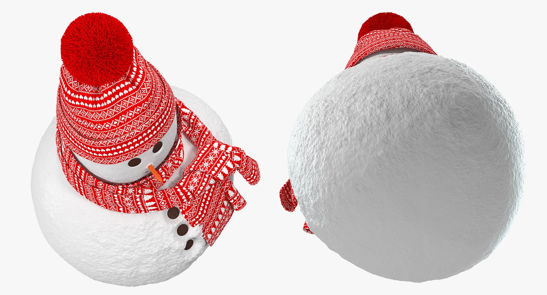 3D snowmans snow - TurboSquid 1379943
