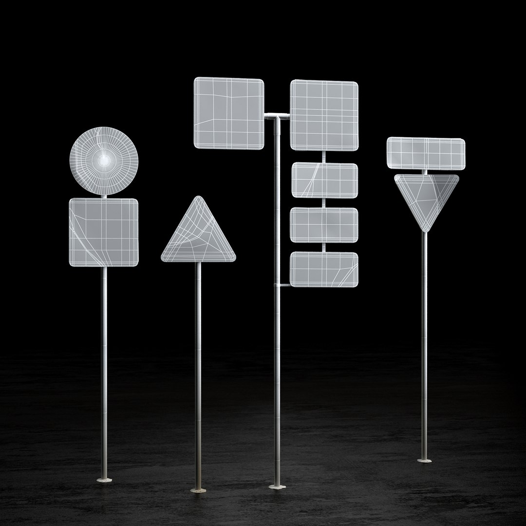 3D Traffic Signs Model - TurboSquid 1982428
