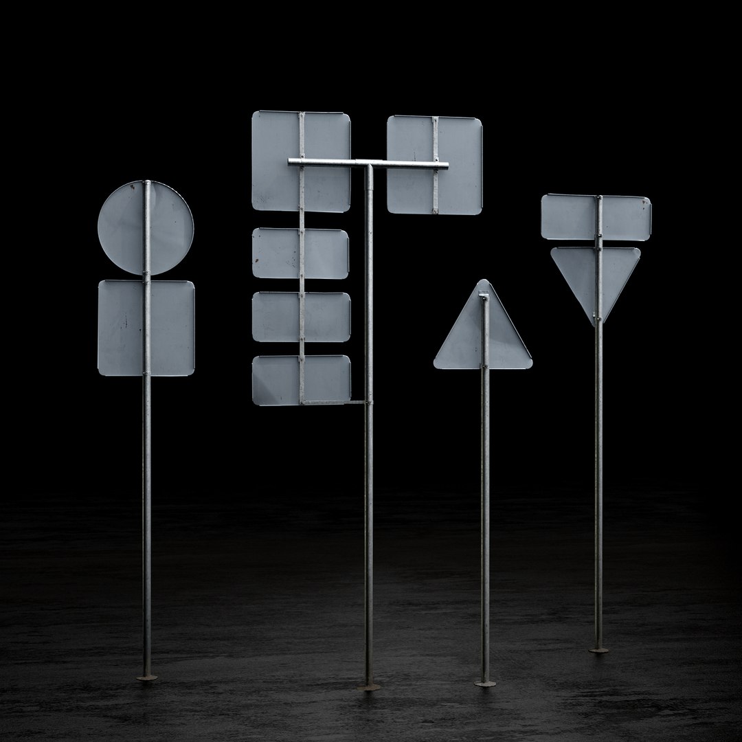 3D Traffic Signs Model - TurboSquid 1982428