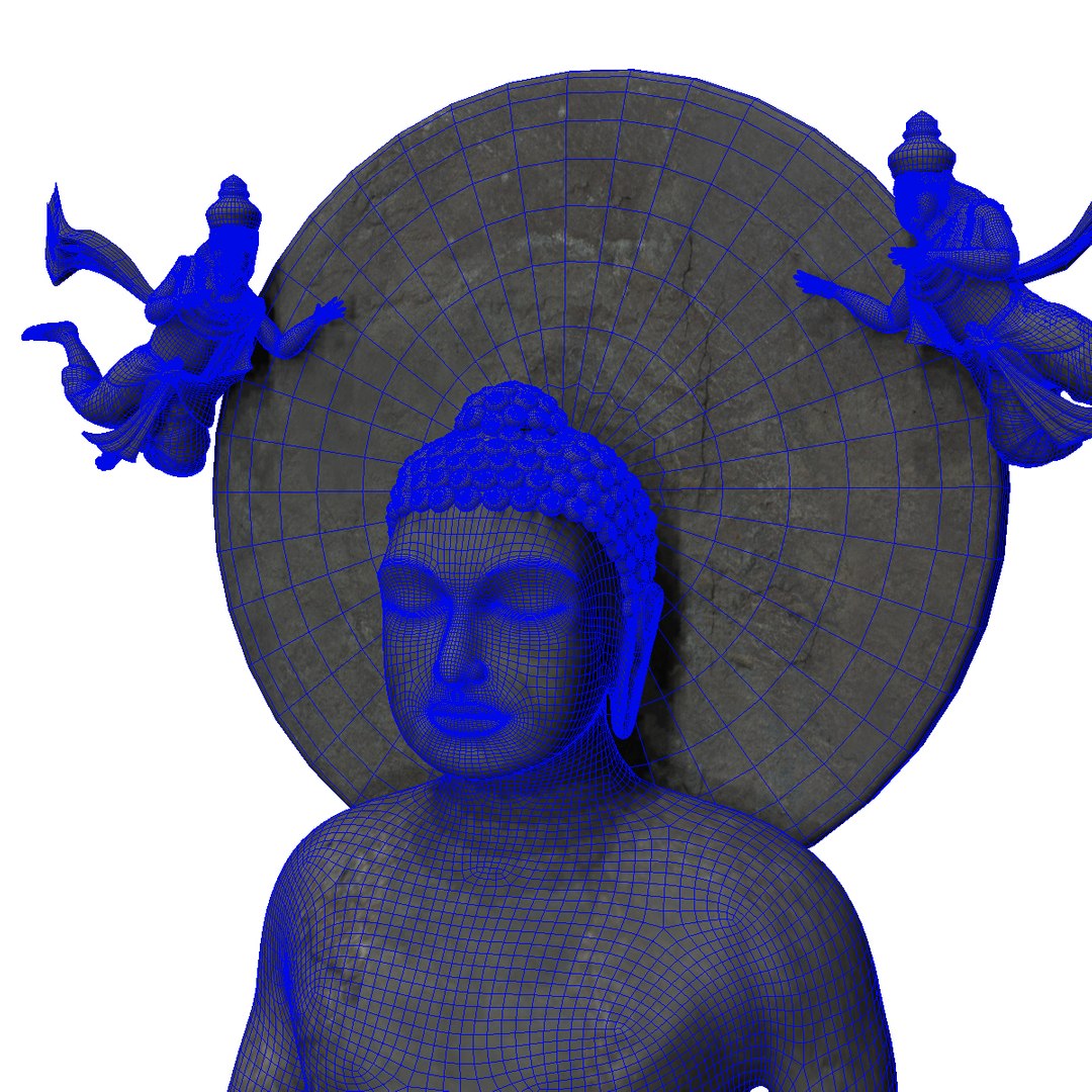 Budha Statue 3D Model - TurboSquid 1433327