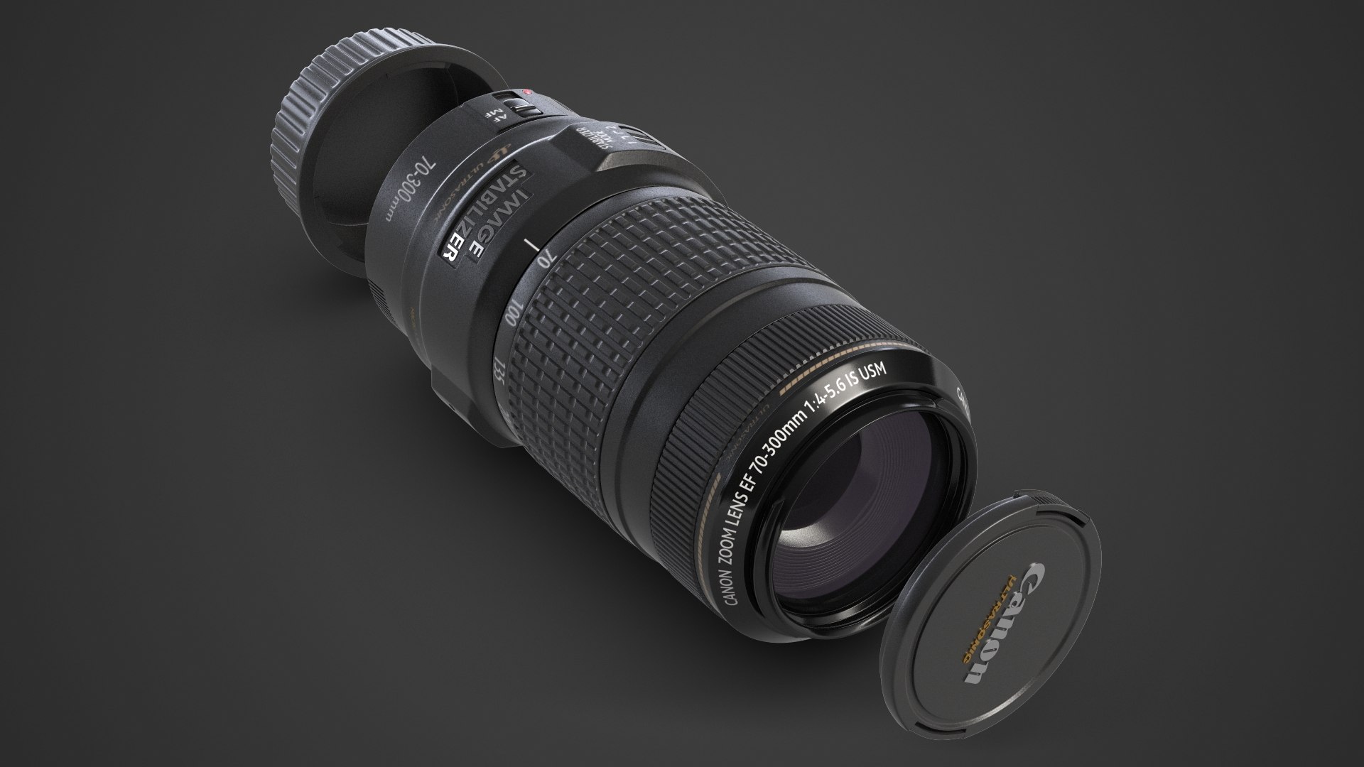 3d 3ds lens canon ef object