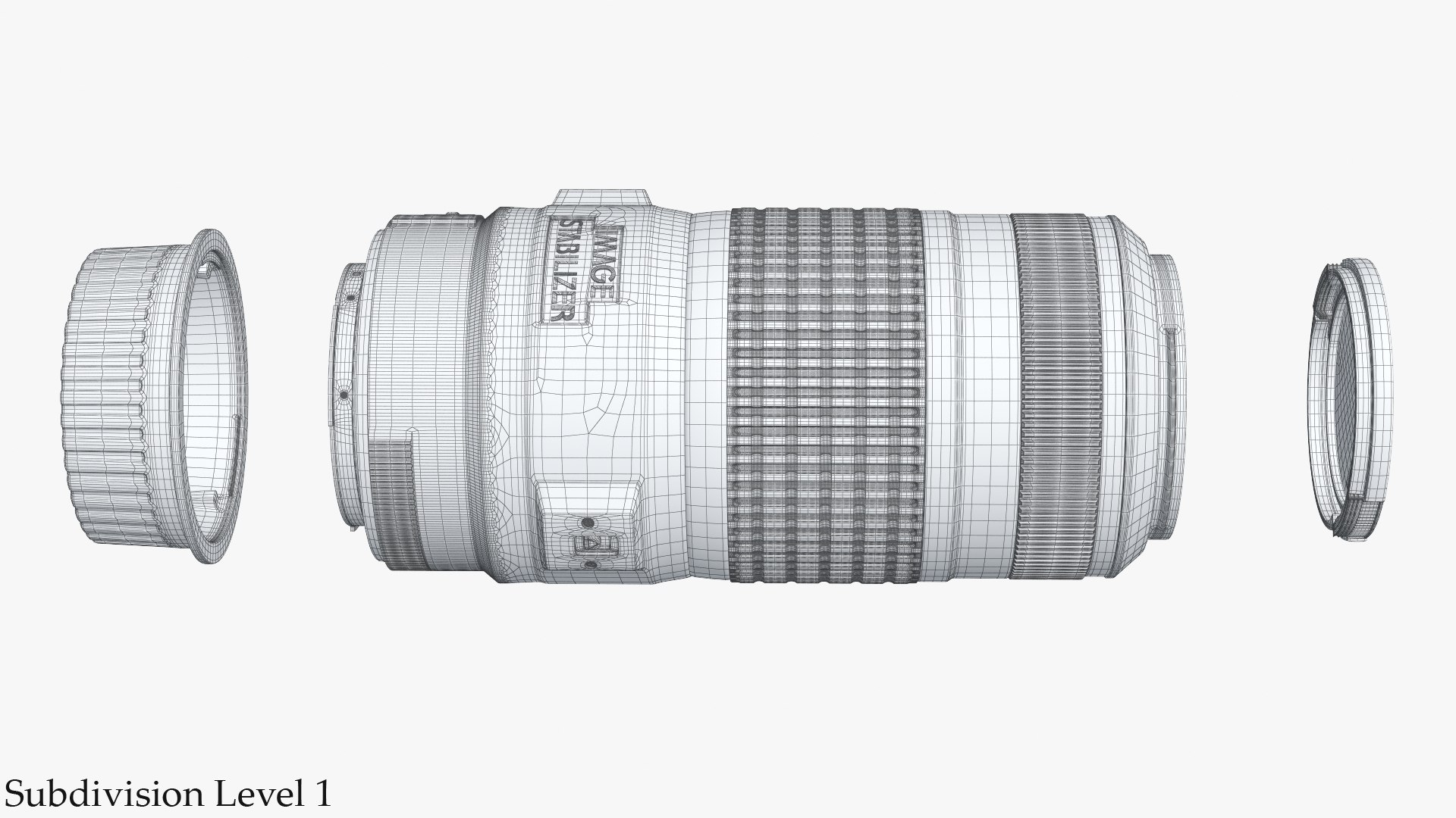 3d 3ds lens canon ef object