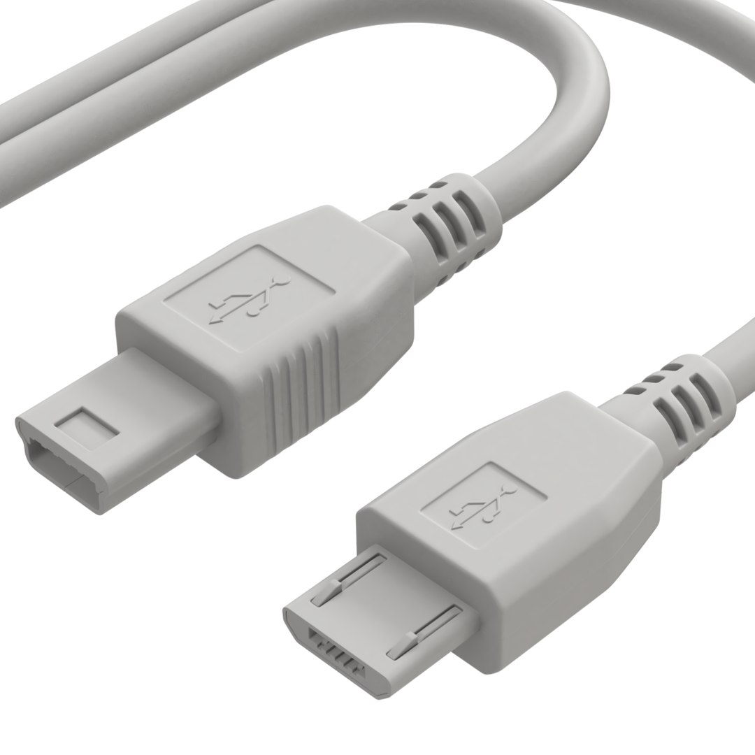 Mini Usb Type B 3D Model - TurboSquid 1315376