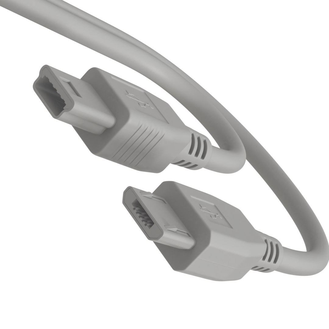 Mini Usb Type B 3D Model - TurboSquid 1315376