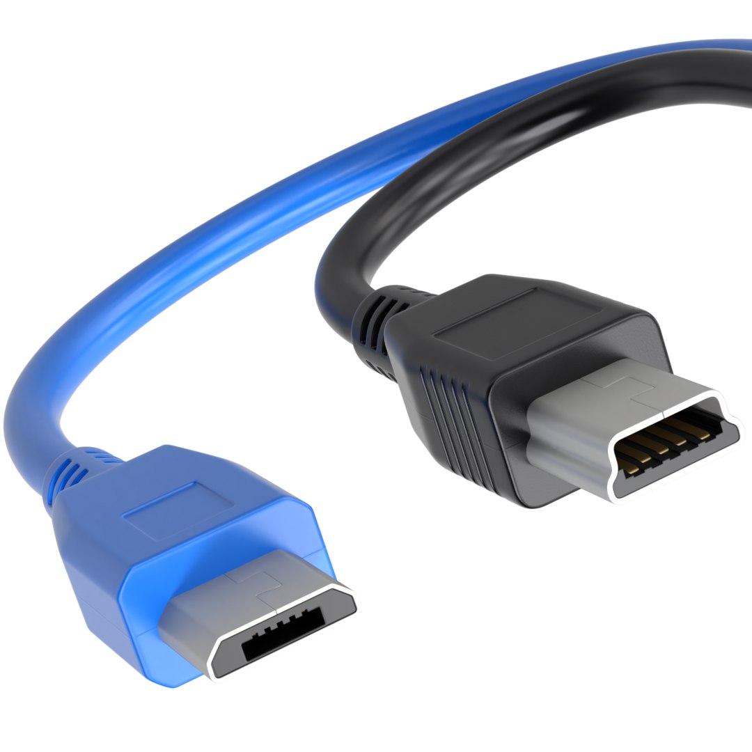 Mini Usb Type B 3D Model - TurboSquid 1315376